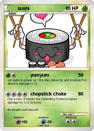 Pokémon sushi 153 153 - yumyum - My Pokemon Card