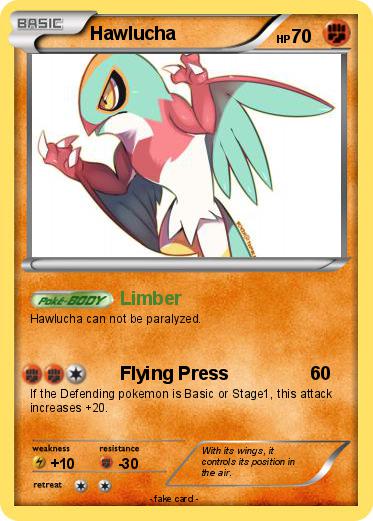 Pokémon Hawlucha 7 7 - Limber - My Pokemon Card
