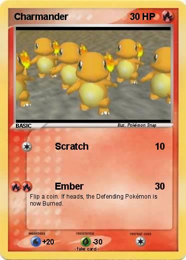 Pokémon Charmander 733 733 - Scratch - My Pokemon Card