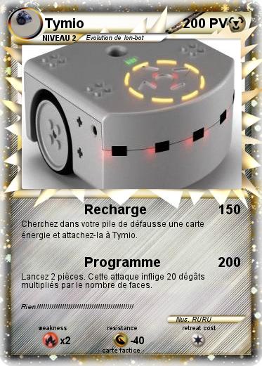 Pokémon Tymio - Recharge - Ma carte Pokémon