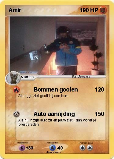 Pokémon Amir 30 30 - Bommen gooien - My Pokemon Card