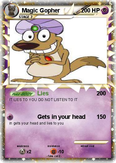 Pokémon Magic Gopher - Lies - My Pokemon Card