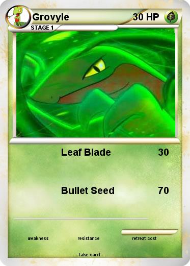 Pokémon Grovyle 207 207 - Leaf Blade - My Pokemon Card