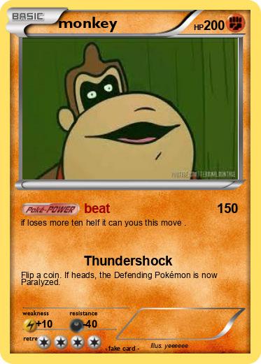Pokémon monkey 2163 2163 - beat - My Pokemon Card
