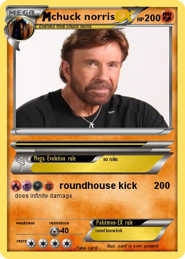 Pokémon chuck norris 3822 3822 - roundhouse kick - My Pokemon Card