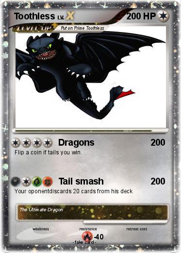 Pokémon Toothless 216 216 - Dragons - My Pokemon Card