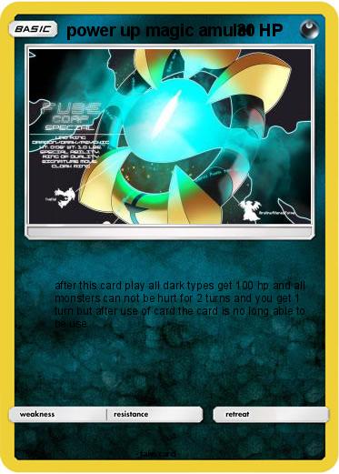 Pokémon power up magic amulet - My Pokemon Card