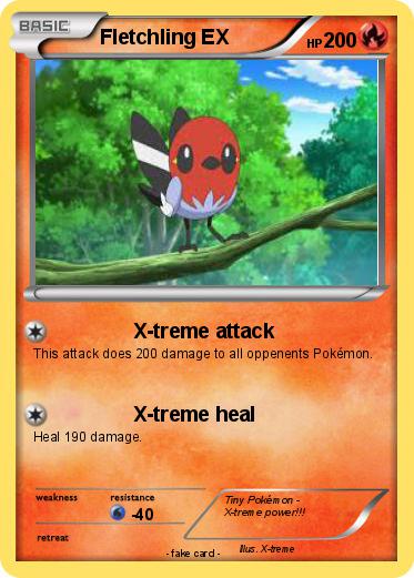 Pokémon Fletchling EX - X-treme attack - My Pokemon Card