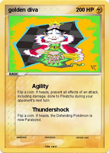 Pokémon golden diva 1 1 - Agility - My Pokemon Card