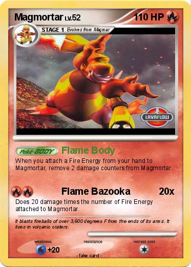 Pokémon Magmortar 238 238 - Flame Body - My Pokemon Card