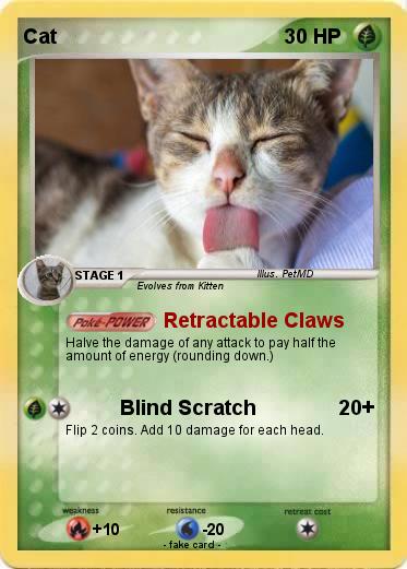 Pokémon Cat 3381 3381 - Retractable Claws - My Pokemon Card