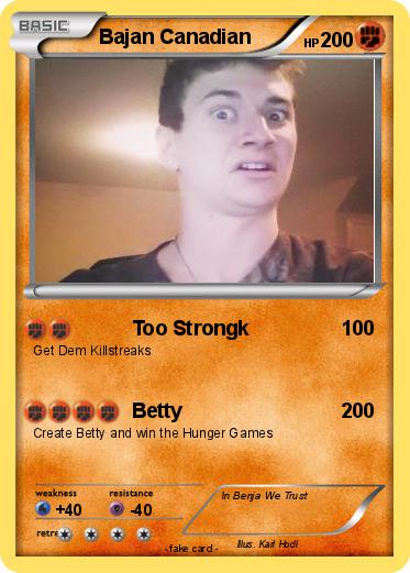 Pokémon Bajan Canadian 23 23 - Too Strongk - My Pokemon Card