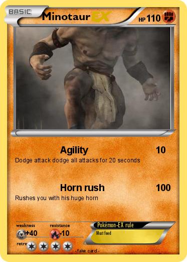 Pokémon Minotaur 168 168 - Agility - My Pokemon Card