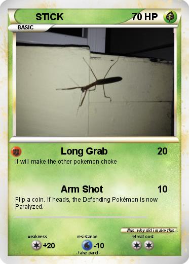 Pokémon STICK 507 507 - Long Grab - My Pokemon Card