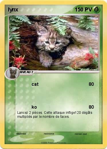 Pokémon lynx 1 1 - cat - Ma carte Pokémon