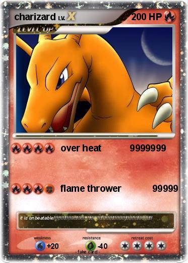 Pokémon charizard 1203 1203 - over heat 9999999 - My Pokemon Card
