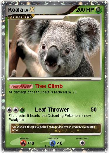 Pokémon Koala 956 956 - Tree Climb - My Pokemon Card