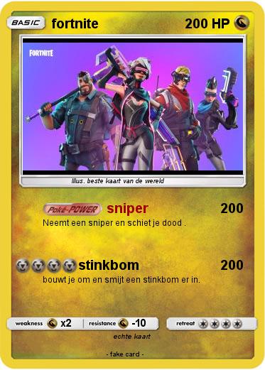 Pokémon fortnite 162 162 - sniper - My Pokemon Card