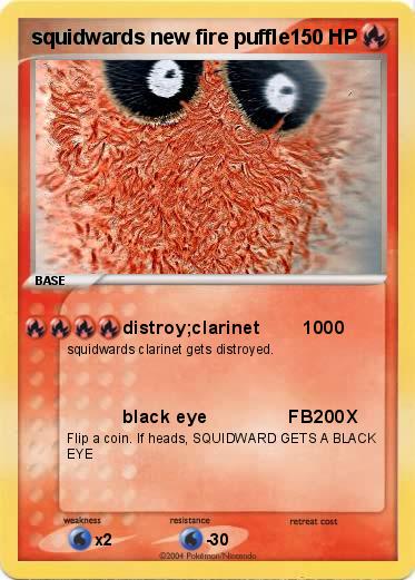 Pokémon squidwards new fire puffle - distroy;clarinet 1000 - My Pokemon ...