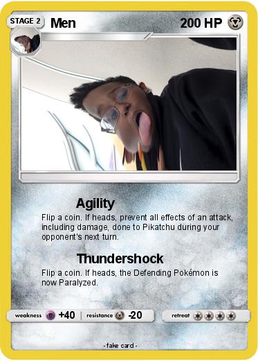 Pokémon Men 82 82 - Agility - My Pokemon Card