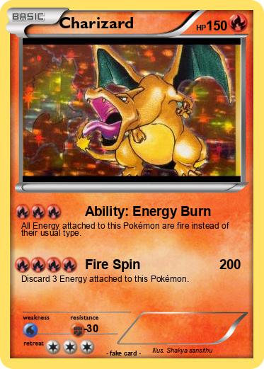 Pokémon Charizard 11552 11552 - Ability: Energy Burn - My Pokemon Card