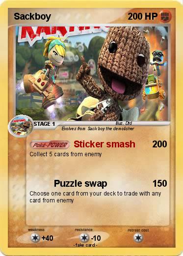 Pokémon Sackboy 341 341 - Sticker smash - My Pokemon Card