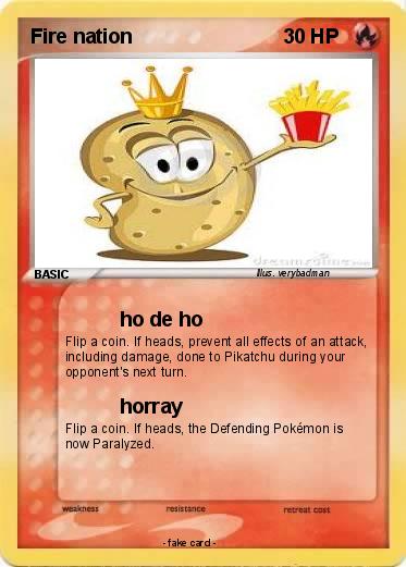 Pokémon Fire nation - ho de ho - My Pokemon Card