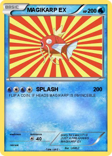 Pokémon MAGIKARP EX 53 53 - SPLASH - My Pokemon Card