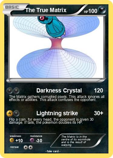 Pokémon The True Matrix - Darkness Crystal - My Pokemon Card