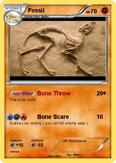 Pokémon Fossil 27 27 - Bone Throw - My Pokemon Card