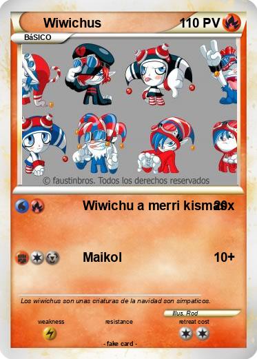 Pokémon Wiwichus - Wiwichu a merri kismas - Mi carta pokémon