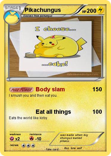 Pokémon Pikachungus 3 3 - Body slam - My Pokemon Card
