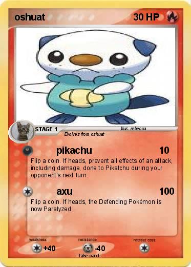 Pokémon oshuat - pikachu - My Pokemon Card