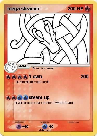 Pokémon mega steamer - 1 own - My Pokemon Card
