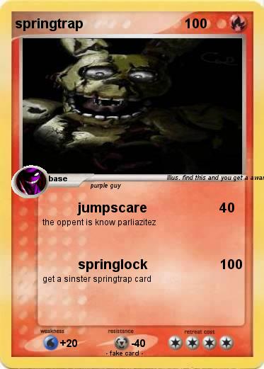 Pokémon springtrap 729 729 - jumpscare - My Pokemon Card