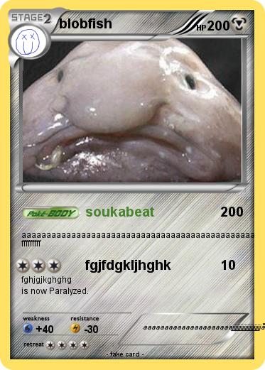Pokémon blobfish 278 278 - soukabeat - My Pokemon Card