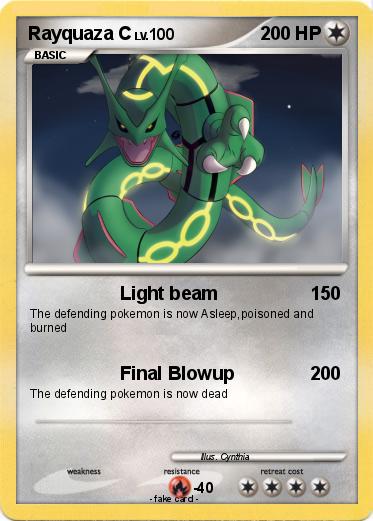 Pokémon Rayquaza C 253 253 - Light beam - My Pokemon Card