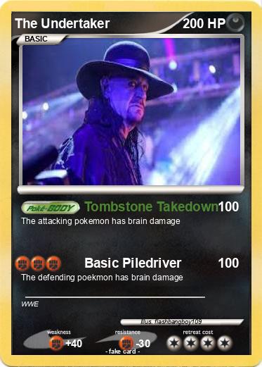 Pokémon The Undertaker 256 256 - Tombstone Takedown - My Pokemon Card