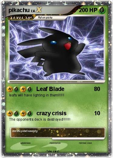 Pokémon pikachu 3582 3582 - Leaf Blade - My Pokemon Card