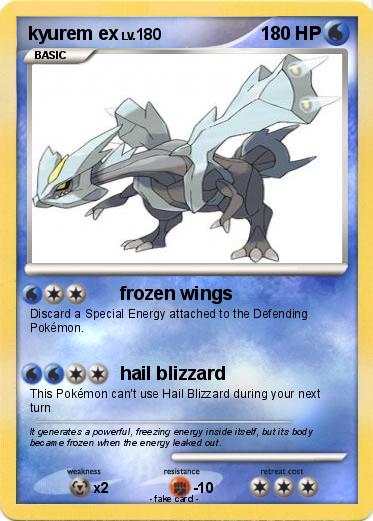 Pokémon kyurem ex 77 77 - frozen wings - My Pokemon Card