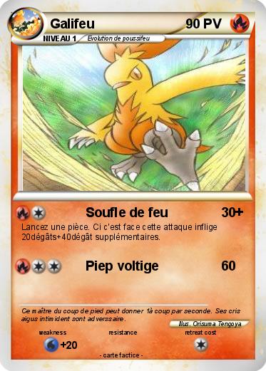 Pokémon Galifeu 22 22 - Soufle de feu - Ma carte Pokémon
