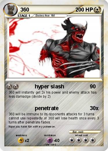 Pokémon 360 8 8 - hyper slash - My Pokemon Card