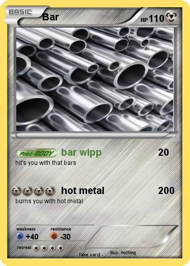 Pokémon Bar 25 25 - bar wipp - My Pokemon Card