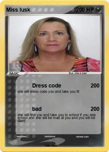 Pokémon Miss lusk - Dress code - My Pokemon Card