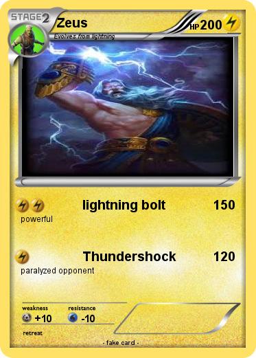 Pokémon Zeus 1716 1716 - lightning bolt - My Pokemon Card
