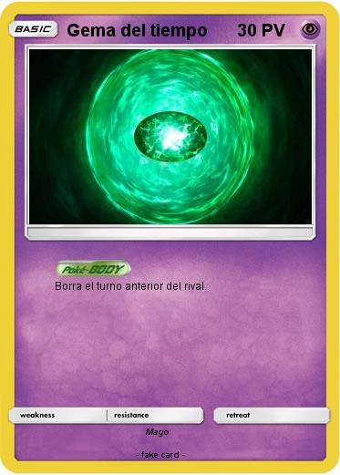 Pokémon Gema del tiempo - Mi carta pokémon