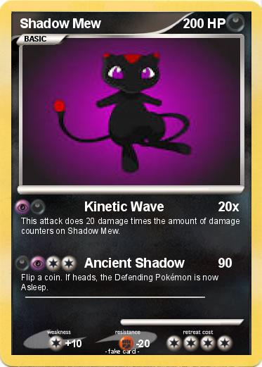 Pokémon Shadow Mew 66 66 - Kinetic Wave - My Pokemon Card