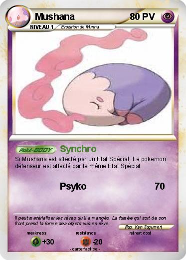 Pokémon Mushana 8 8 - Synchro - Ma carte Pokémon