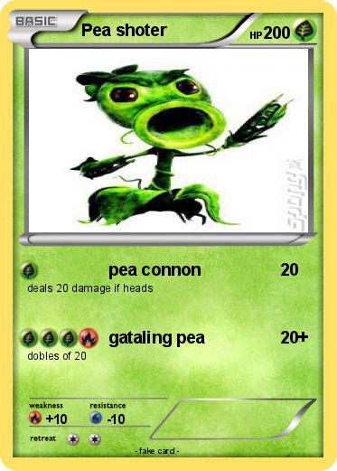 Pokémon Pea shoter 2 2 - pea connon - My Pokemon Card