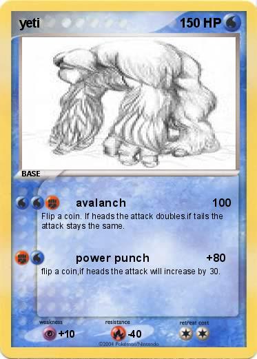 Pokémon yeti 6 6 - avalanch 100 - My Pokemon Card